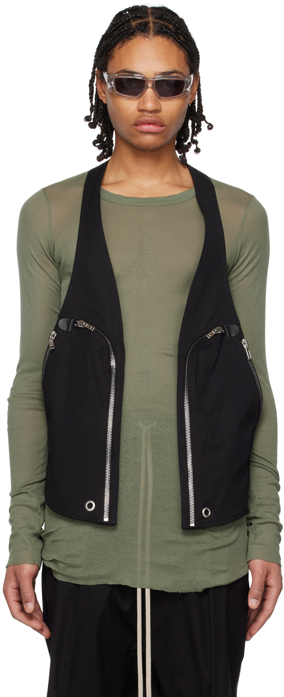 Rick Owens Black Bauhaus Vest In 09 Black - 61% Off | Editorialist